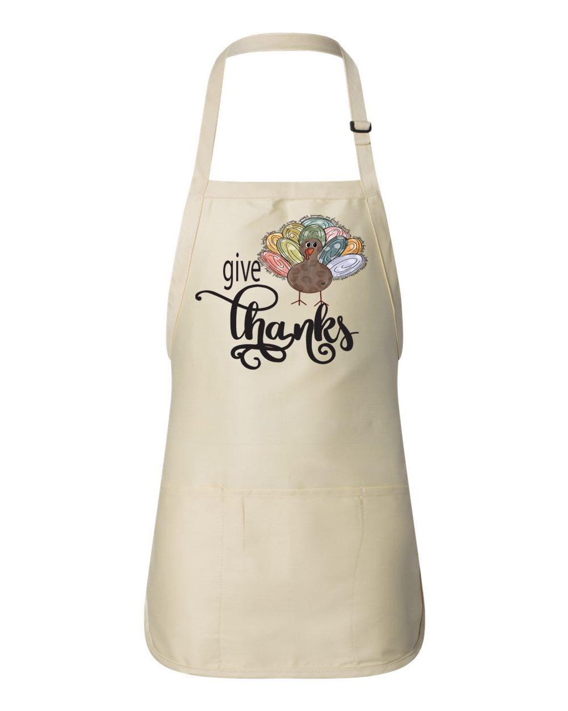 Personalized Thanksgiving Apron: Turkey Chef Apron With Pockets - Etsy