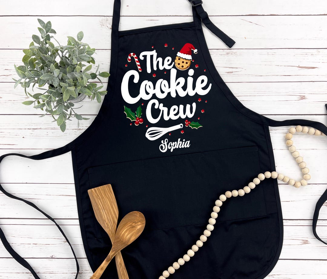 Personalized 'the Cookie Crew' Apron: Custom Christmas Baking Gift - Etsy