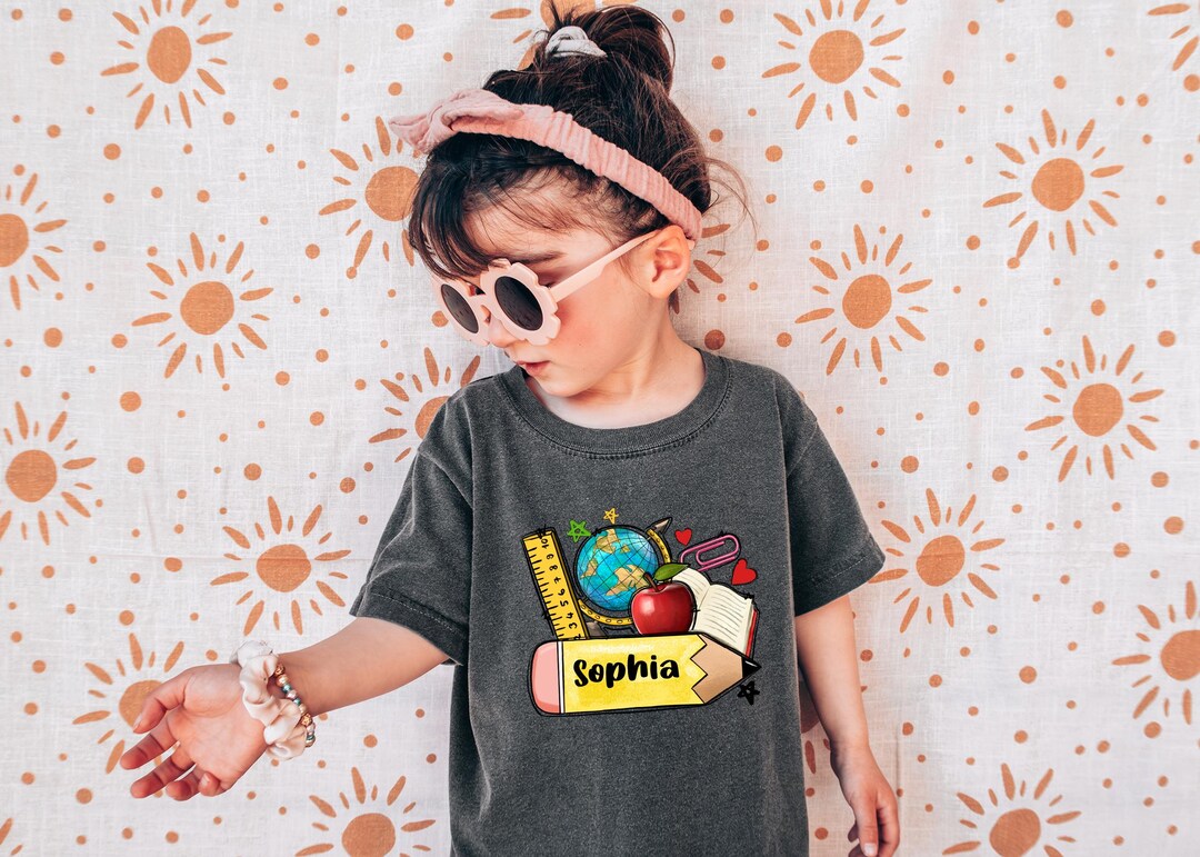 Personalized Back to School Shirt: Custom First Day of School Outfit - Etsy