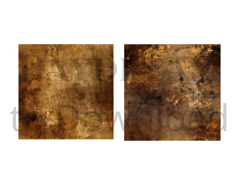 Seamless Grunge Earth Tone Textures, Distressed Textures, Fall Digital ...