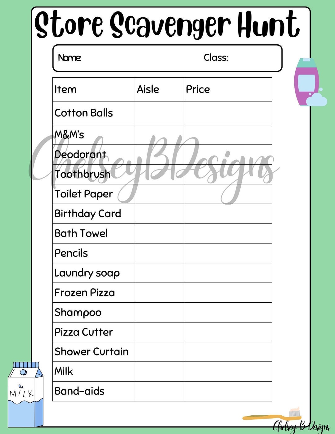 Store Scavenger Hunt - Etsy