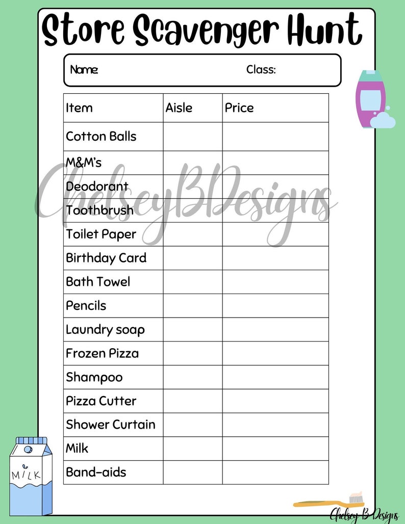 Store Scavenger Hunt - Etsy
