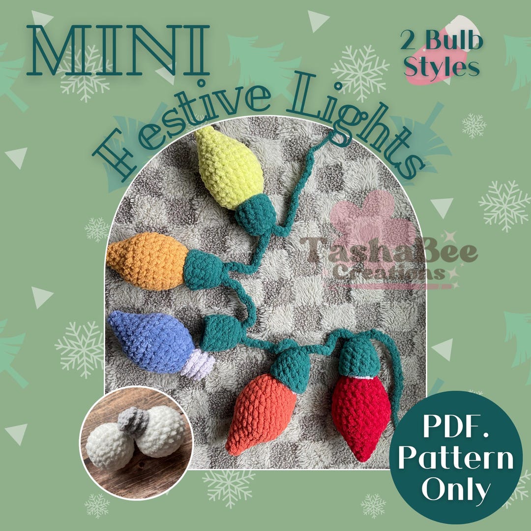 Mini Festive Lights Crochet Pattern - Etsy