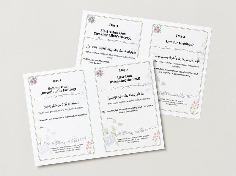 30 Ramadan Dua Cards - Etsy