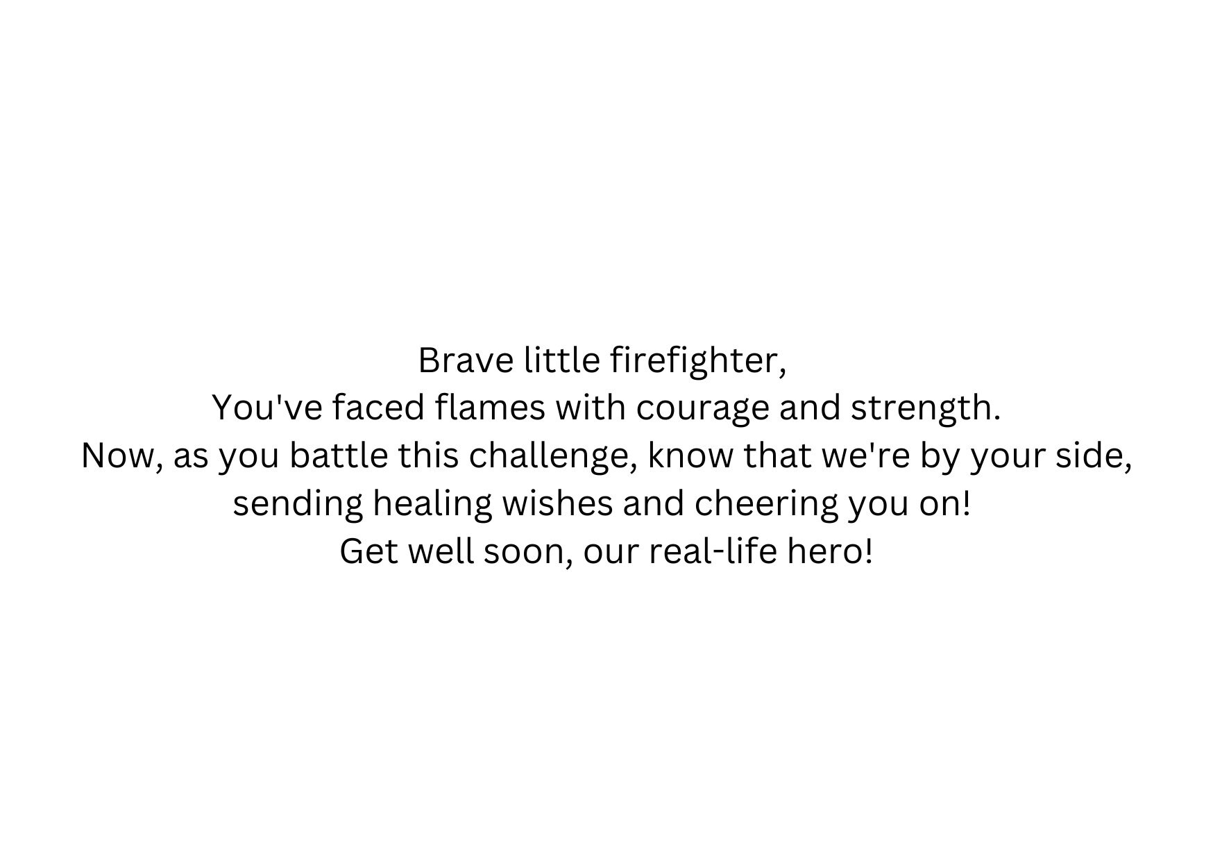 Firefighter Themed Get Well E-card - Etsy