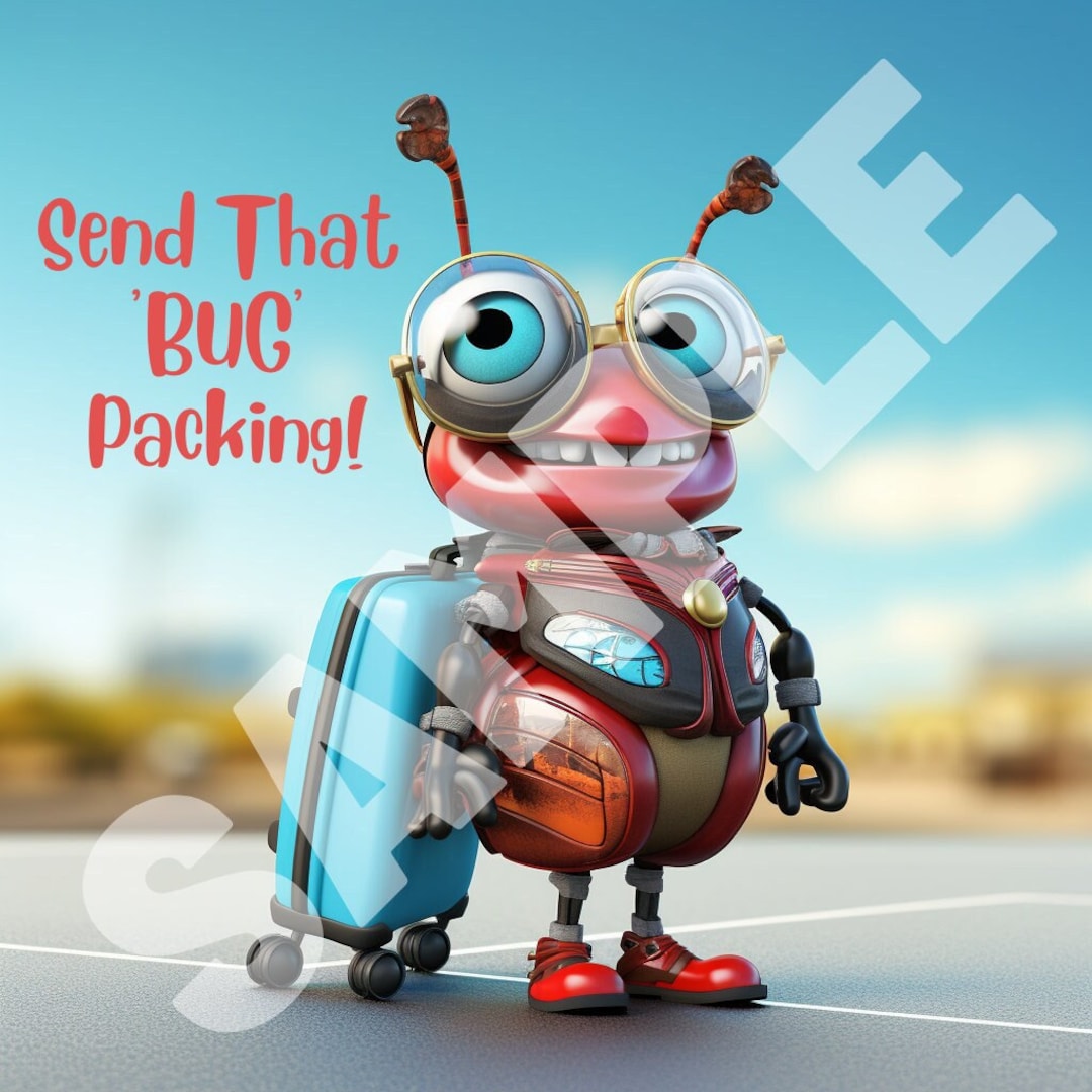 Send That 'bug' Packing E-card for Kids - Etsy
