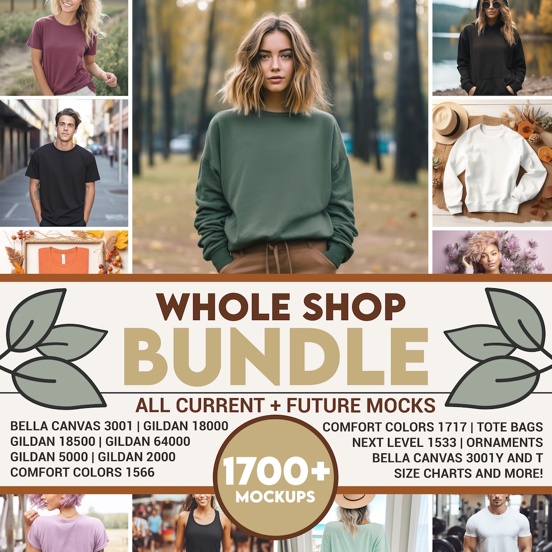 Whole Shop Mockup Bundle, Full Access Digital Mock Ups, Diverse ...