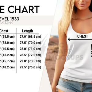 Next Level 1533 Size Chart Tank Top White Woman Lifestyle, 1533 Size ...
