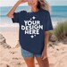 Midnight Comfort Colors 1717 Mockup Summer Beach Woman Oversized Tshirt ...