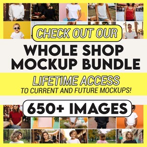 Mockup Size Chart Bundle Woman and Man Lifestyle White Bella - Etsy