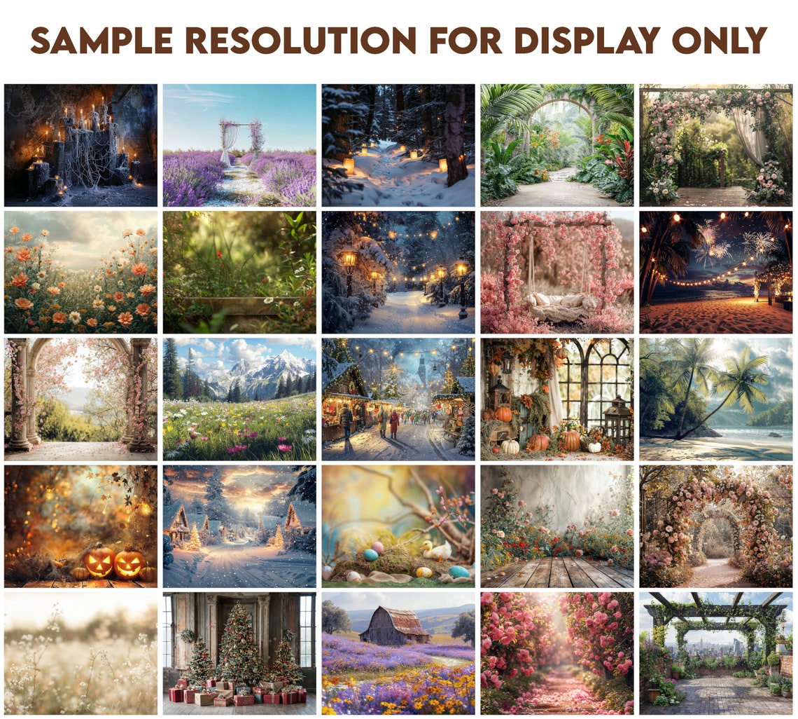 Variety Bundle Digital Backgrounds Photography Backdrops, Studio ...