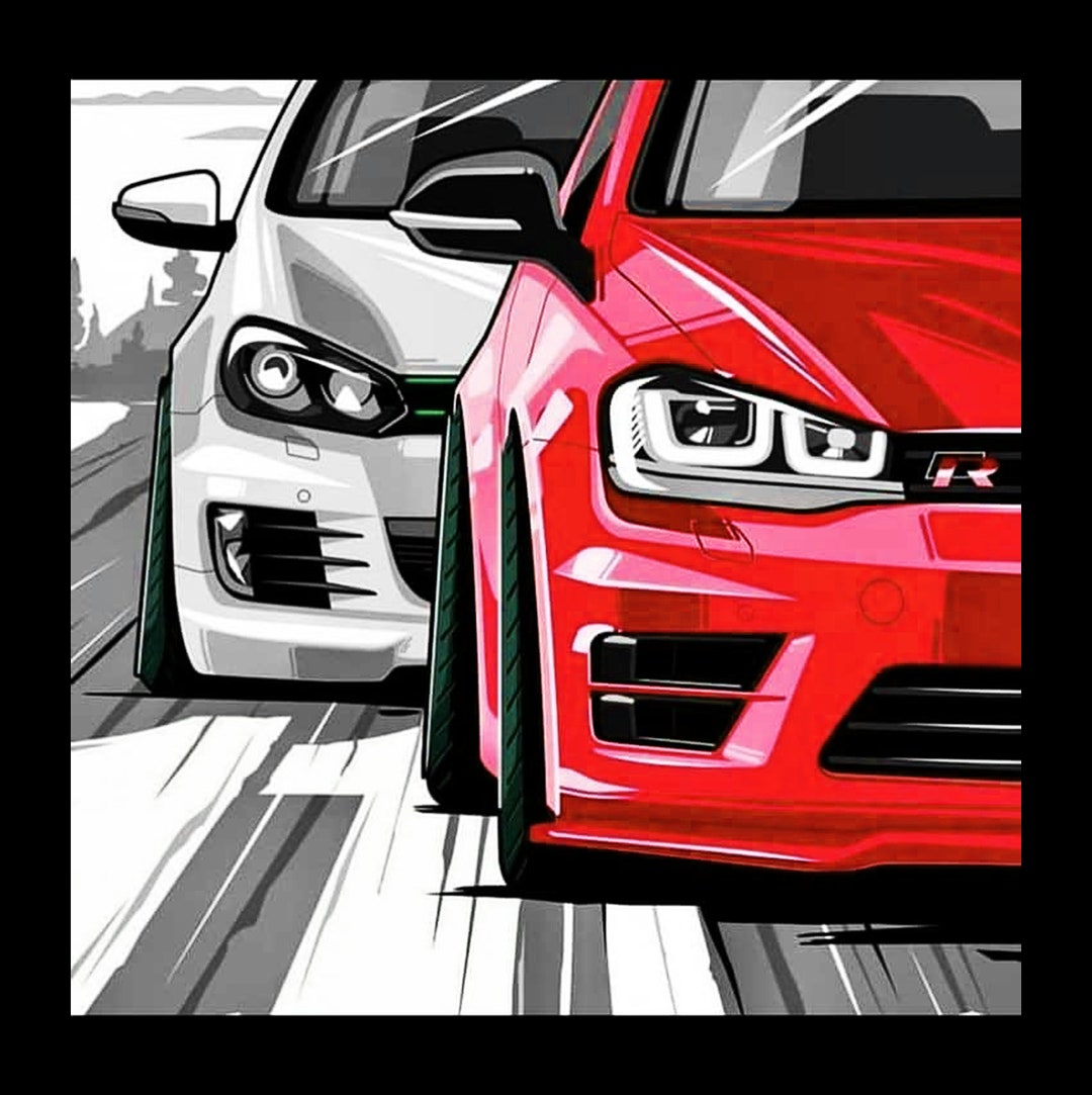 Golf R, Racing PNG File - Etsy