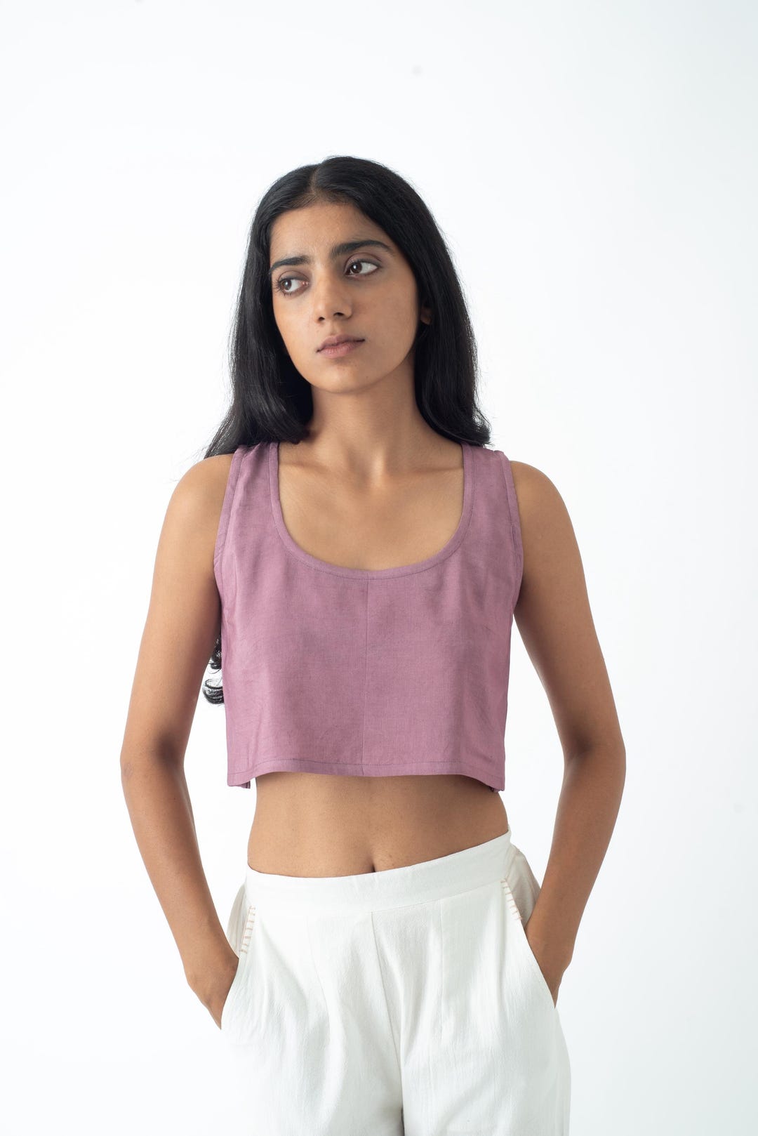 Linen Cami Top, Orchard Plum Lilac, Women's Sleeveless Linen Top, Linen ...