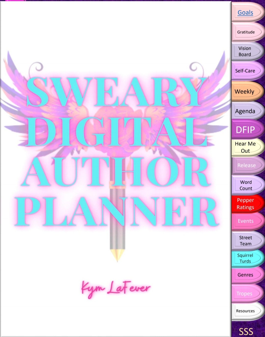 Digital Sweary Author Planner - Etsy