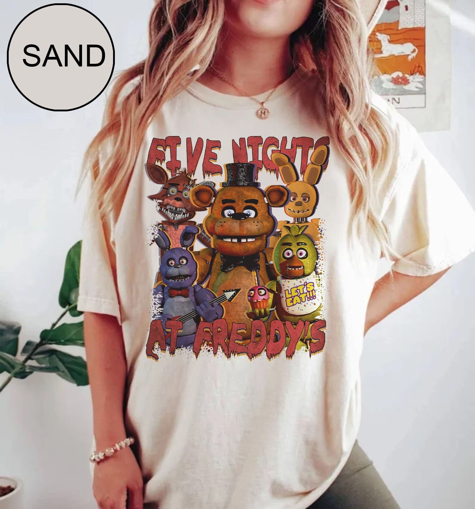 Limited Five Nights at Freddy's Vintage T-shirt FNAF - Etsy