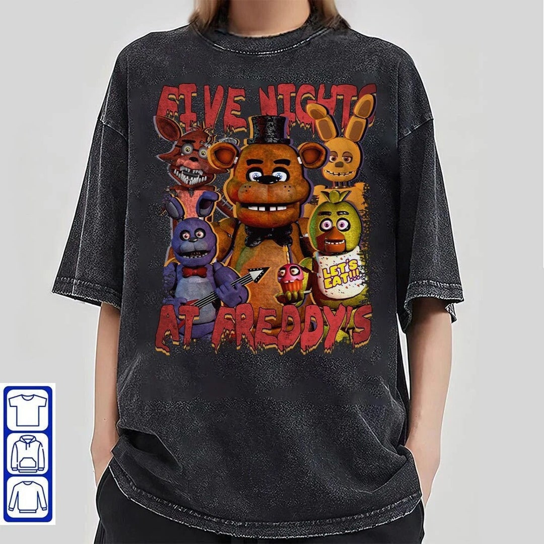 Limited Five Nights at Freddy's Vintage T-shirt FNAF - Etsy