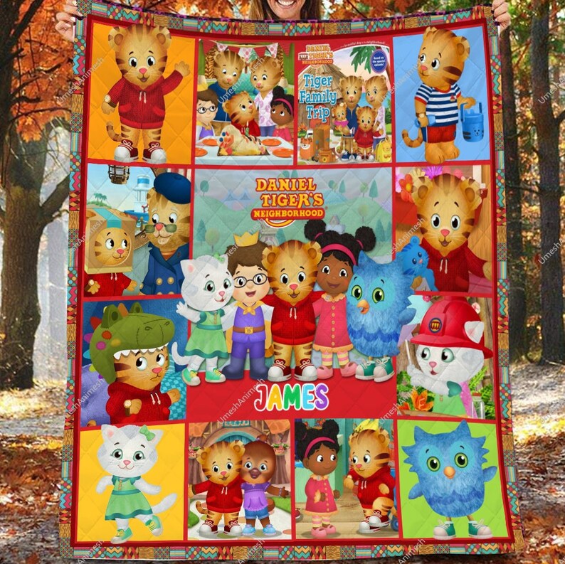 Daniel Tigers Neighborhood Friends Quilt Blanket Daniel - Etsy