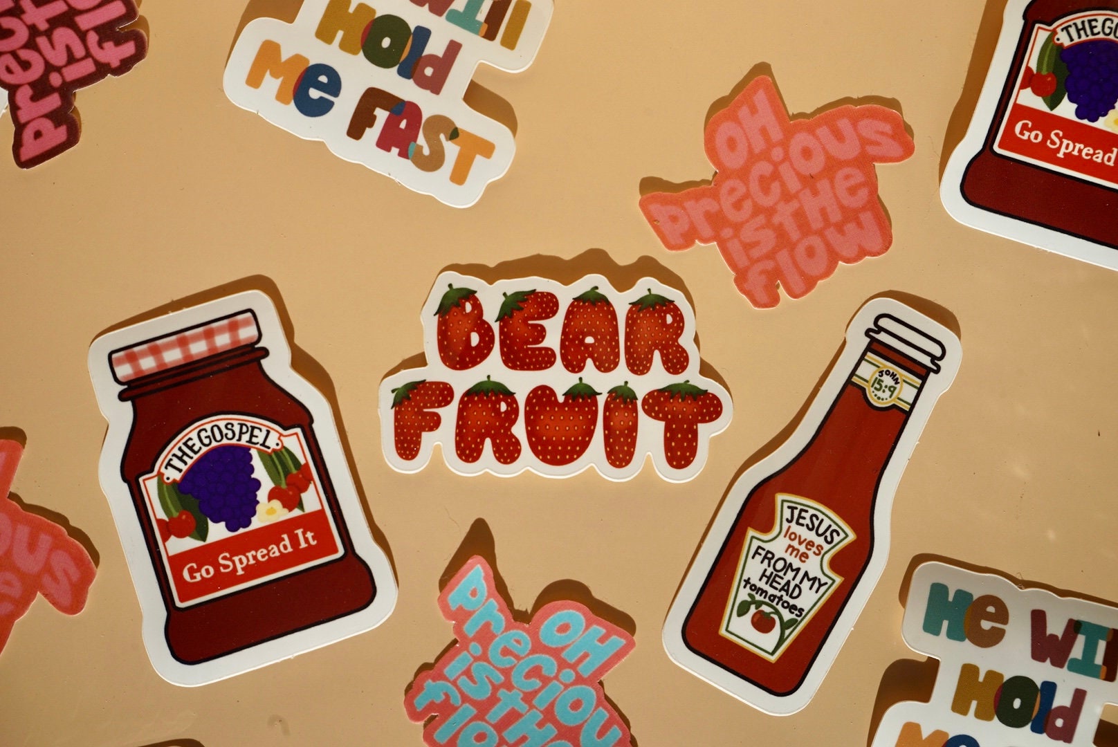 Christian Ketchup Sticker - “jesus Loves Me” - Etsy