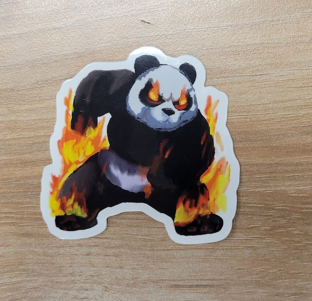 Vengeful Panda Vinyl Decal - Etsy