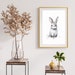 Grey Bunny Watercolor Printable Wall Art | Bunny Decor | Gray Rabbit ...