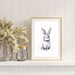 Grey Bunny Watercolor Printable Wall Art | Bunny Decor | Gray Rabbit ...