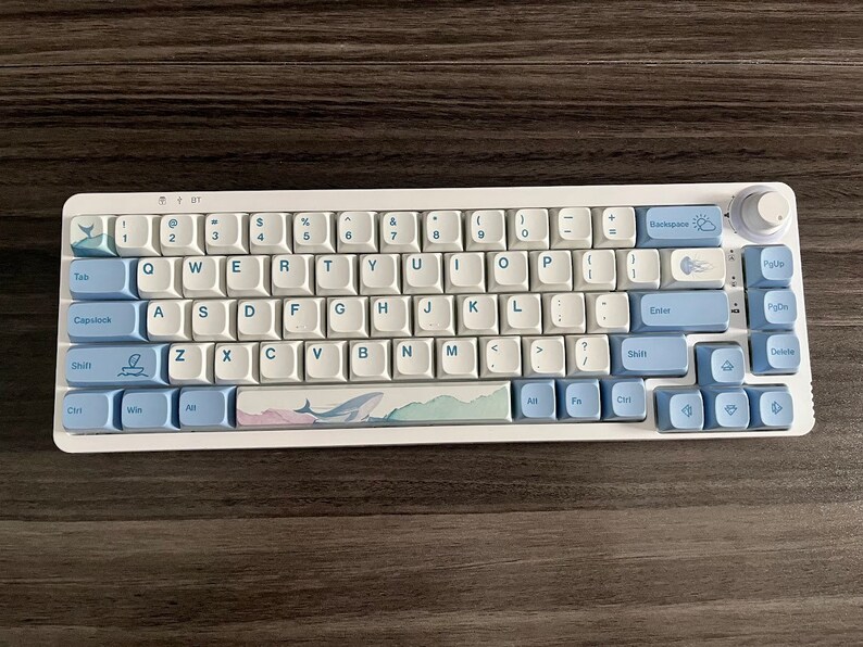 Custom Keyboard Hand Lubed Switches Cute Keycaps Office Appropriate