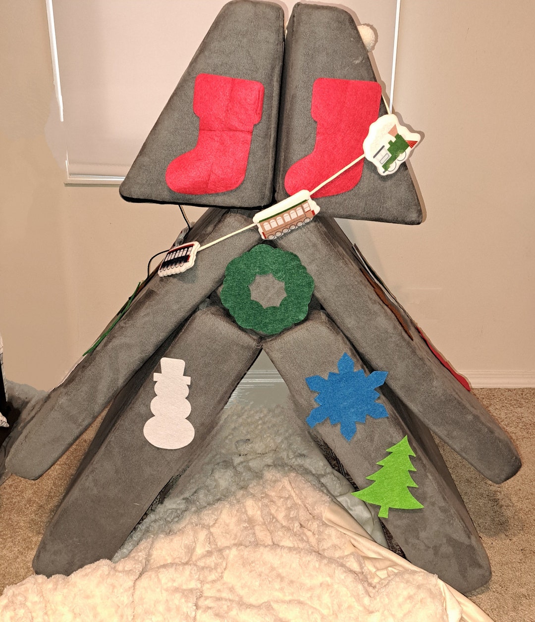 Christmas Felt Shapes for Nugget Foam Play Couch - Etsy