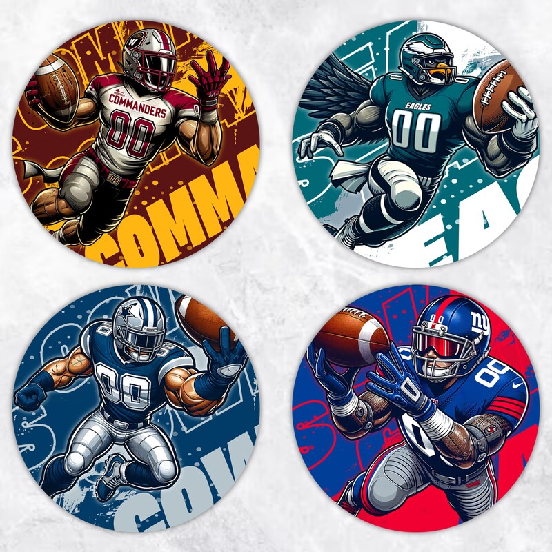 Nfl Car Coasters - Etsy