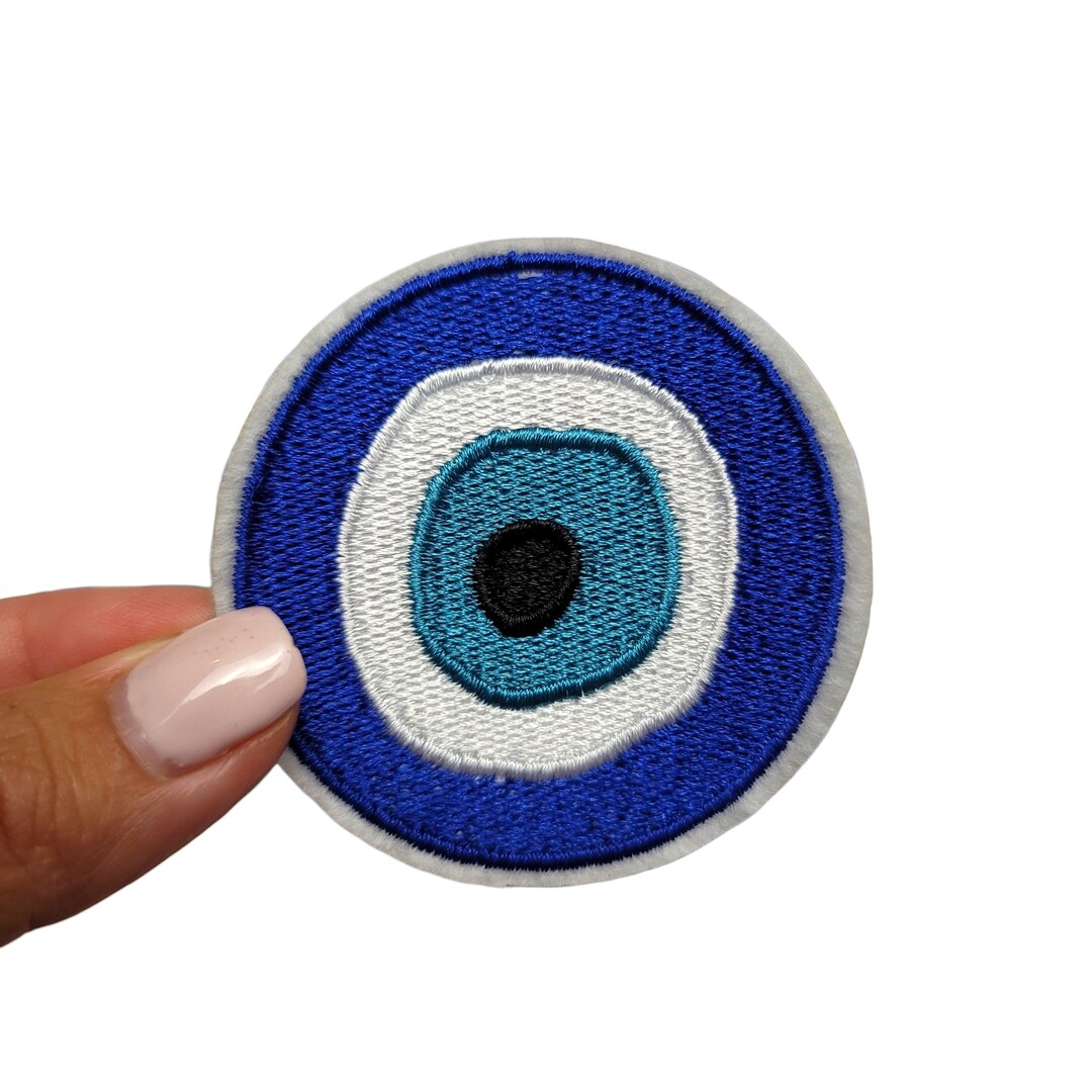 Evil Eye Patch Good Luck Embroidered Patch on Clothing. - Etsy