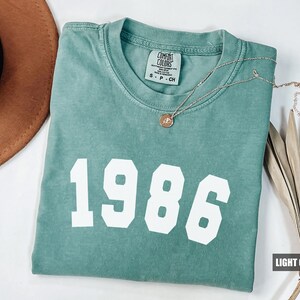 Comfort Colors® Custom 1986 Birthday Shirt Women's 38th Birthday Tshirt ...