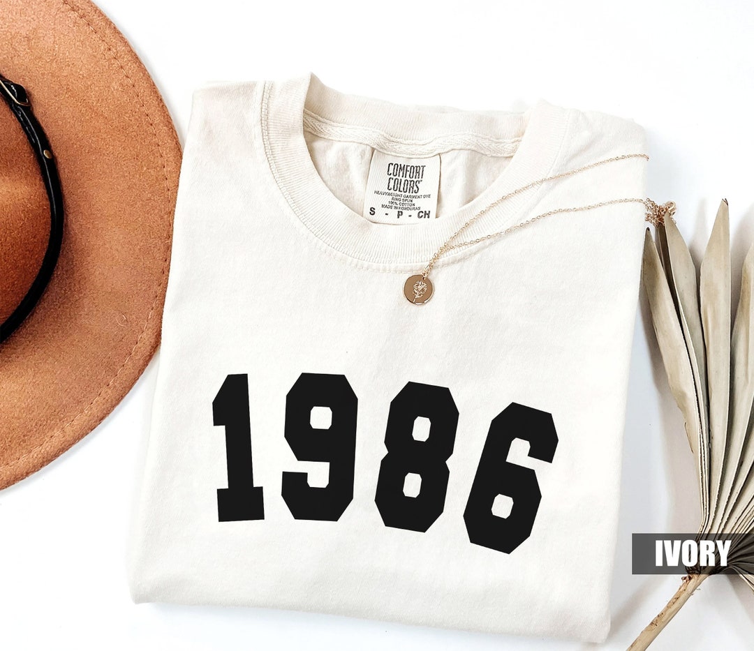 Comfort Colors® Custom 1986 Birthday Shirt Women's 38th Birthday Tshirt ...