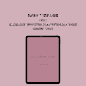 Manifestation Planner With Vision-board Inspired Pages, a Guide to ...
