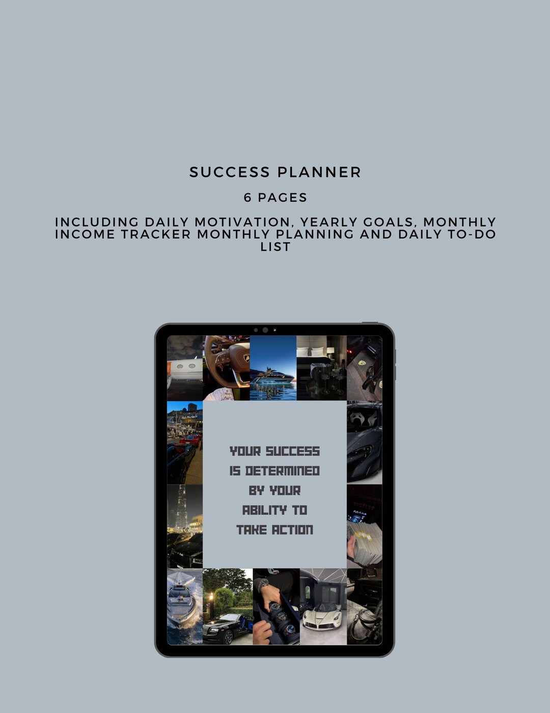Aesthetic Men's Digital Planner With Tools for Success Planning and ...