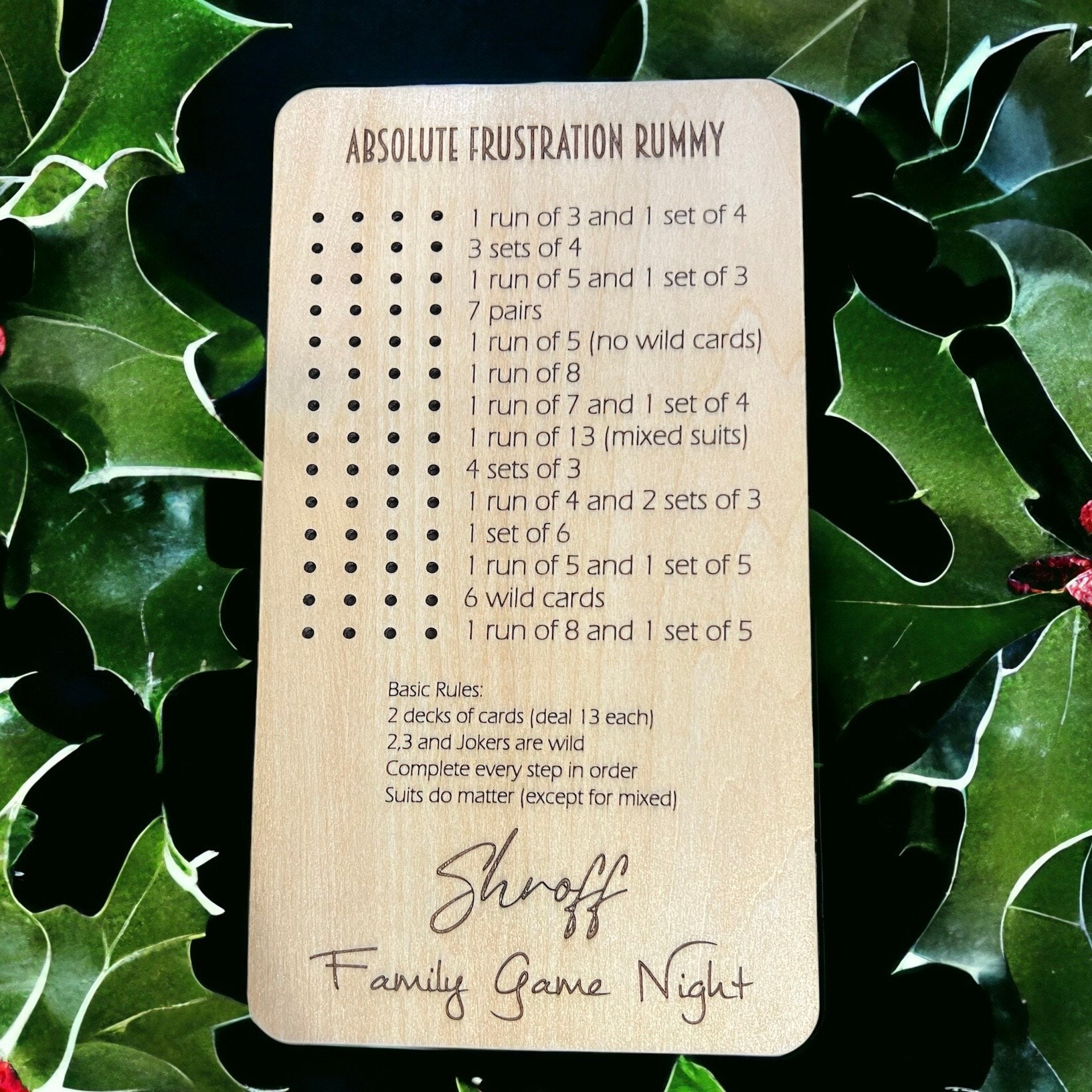 Frustration Rummy "family Game Night" | Card Game | Family | Game Night ...
