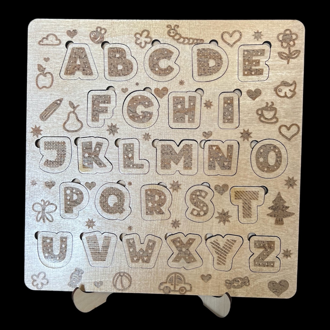 Alphabet Wood Puzzle | Kids Toys | Educational Toy | Teachers | Wood ...