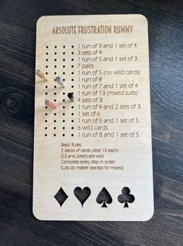 Frustration Rummy With Cutouts | Aggravation Rummy | Card Game | Family ...