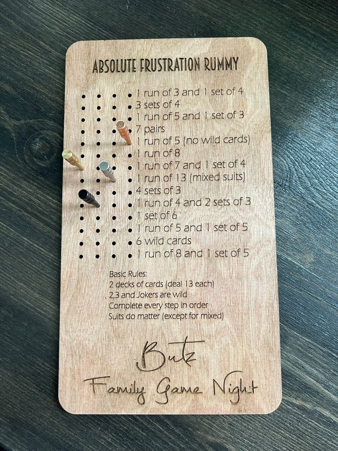 Frustration Rummy "family Game Night" | Card Game | Family | Game Night ...