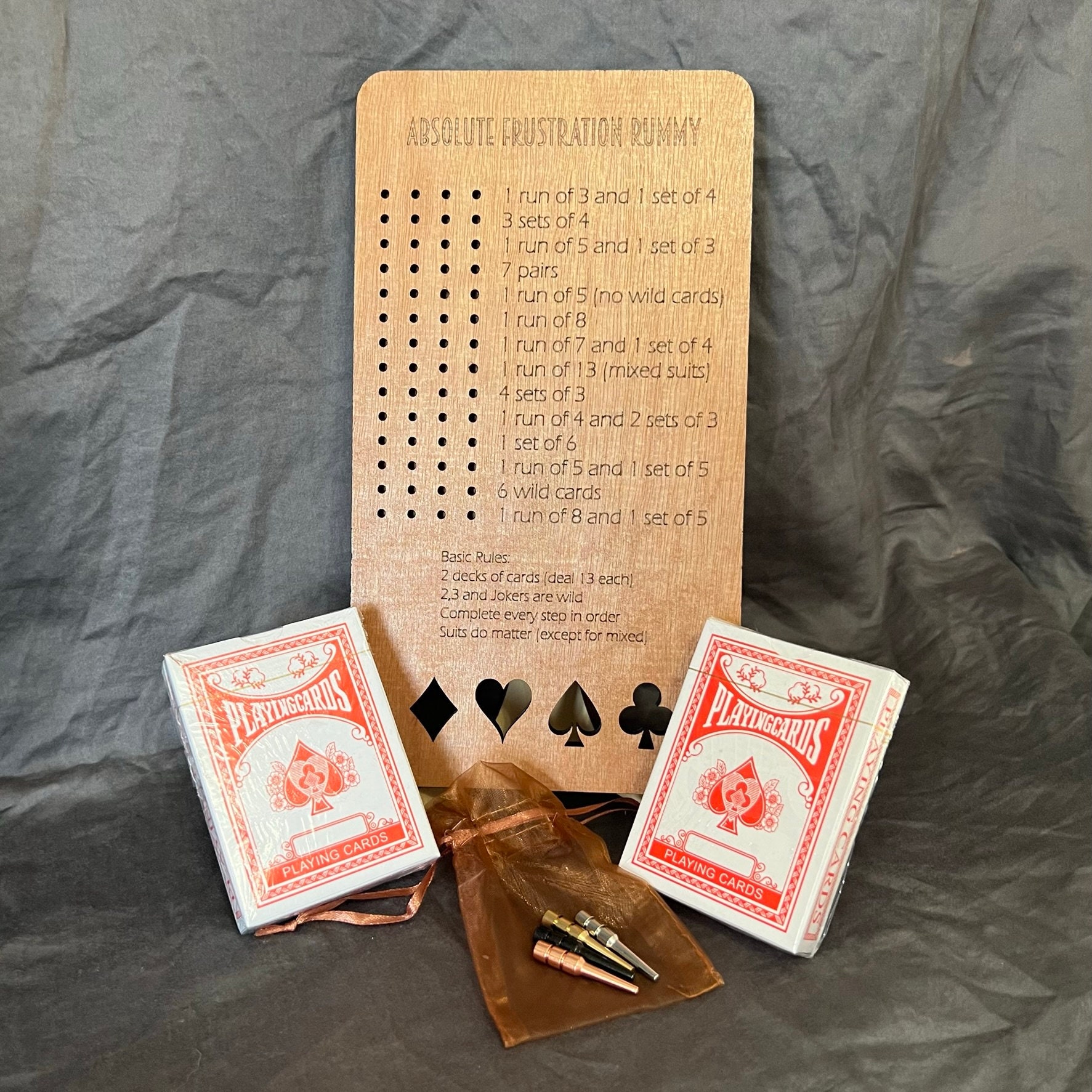 Frustration Rummy With Cutouts | Aggravation Rummy | Card Game | Family ...