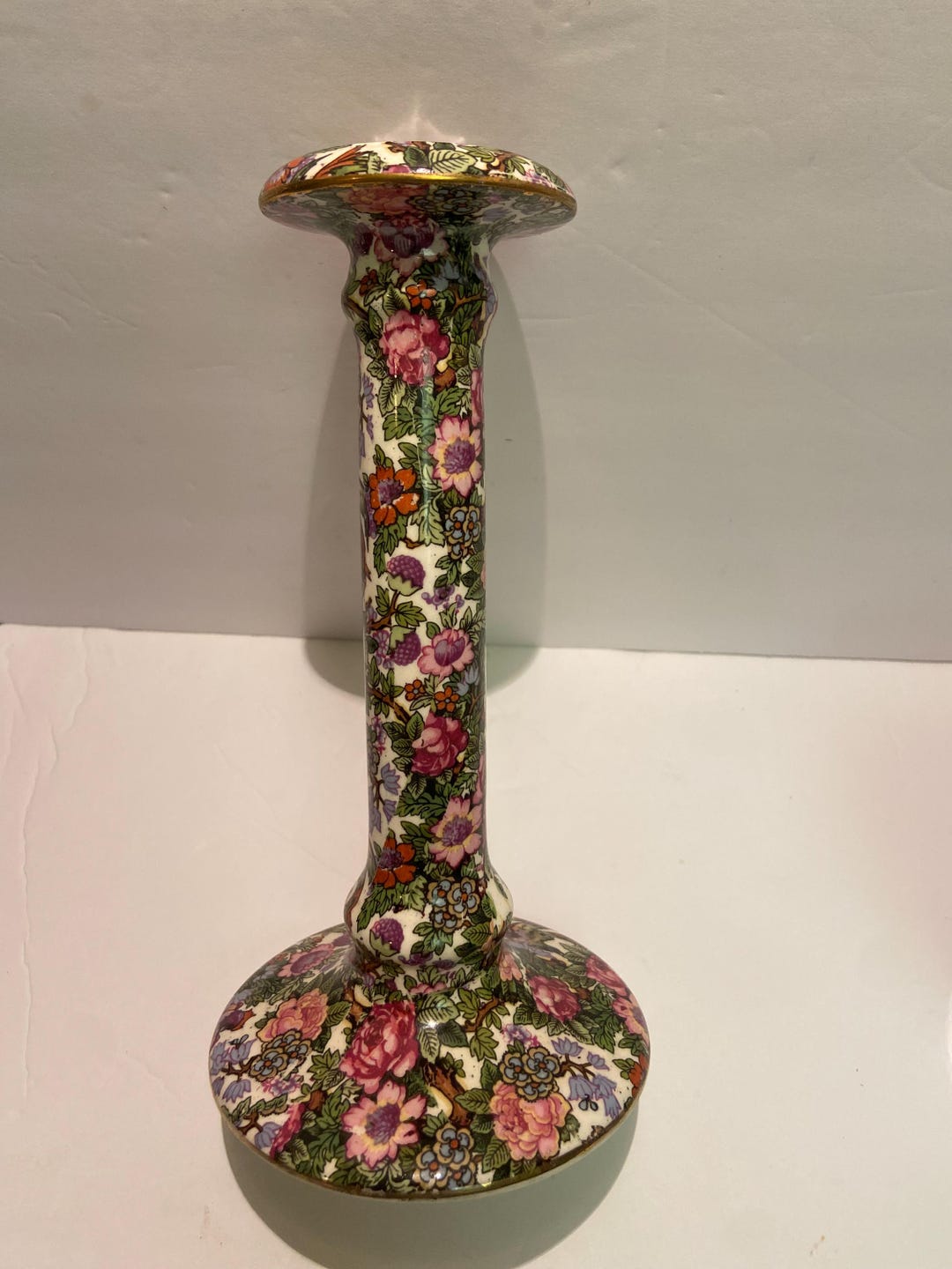 Antique Crown Ducal Ware Chintz Candle Stick Holder - Etsy