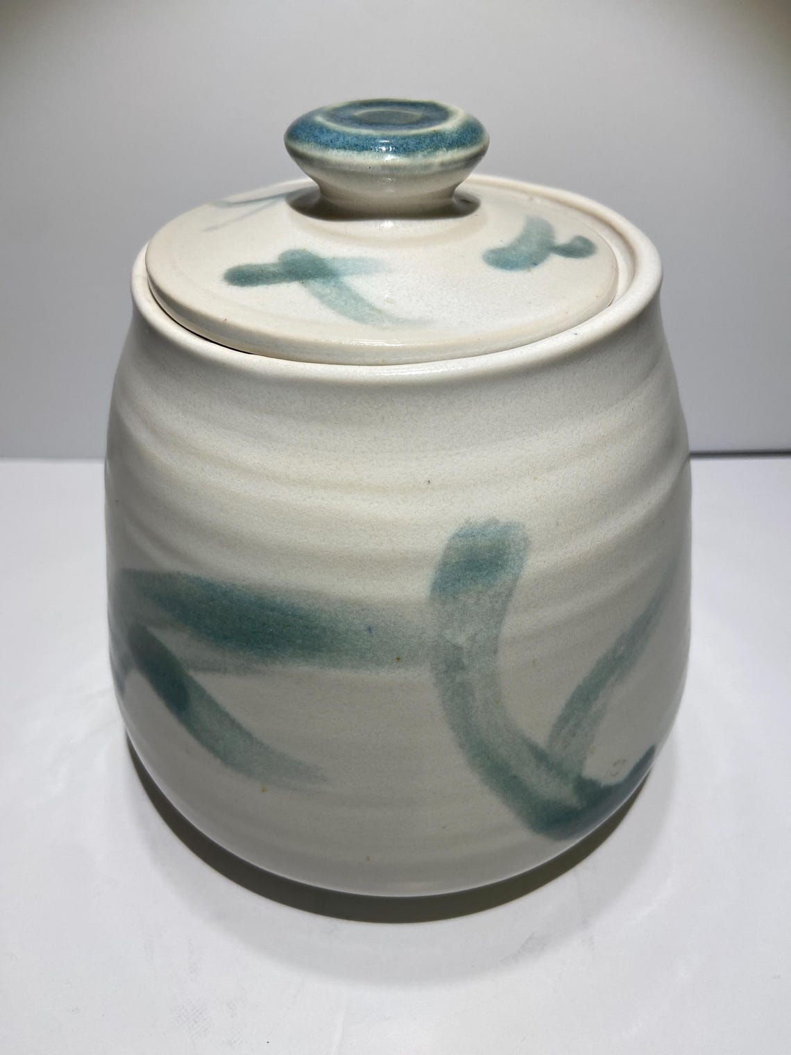 Vintage Stoneware Pottery/crock Jar With Lid - Etsy