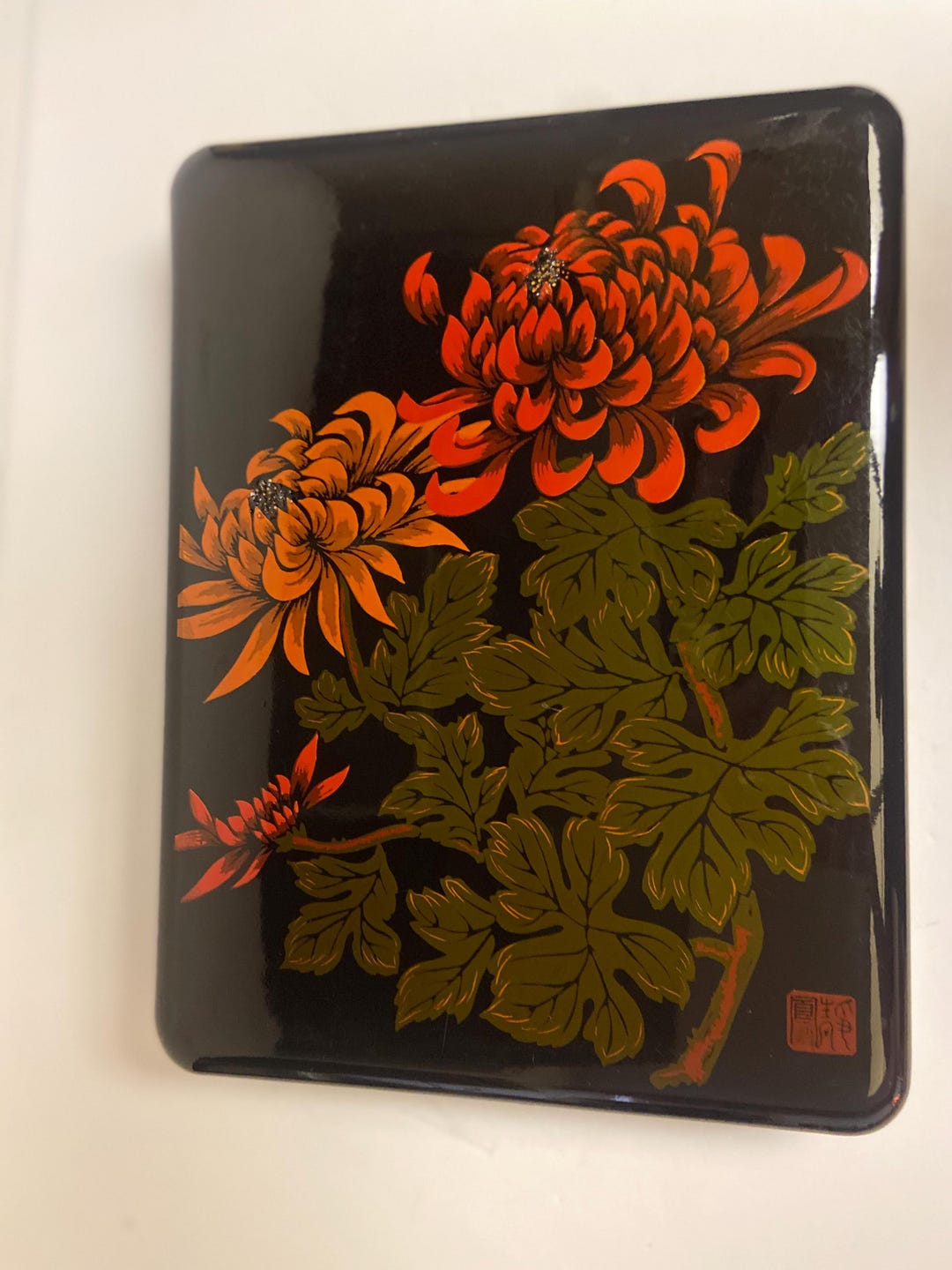 Vintage Japanese Lacquered Letter Writing/stationary Box - Etsy