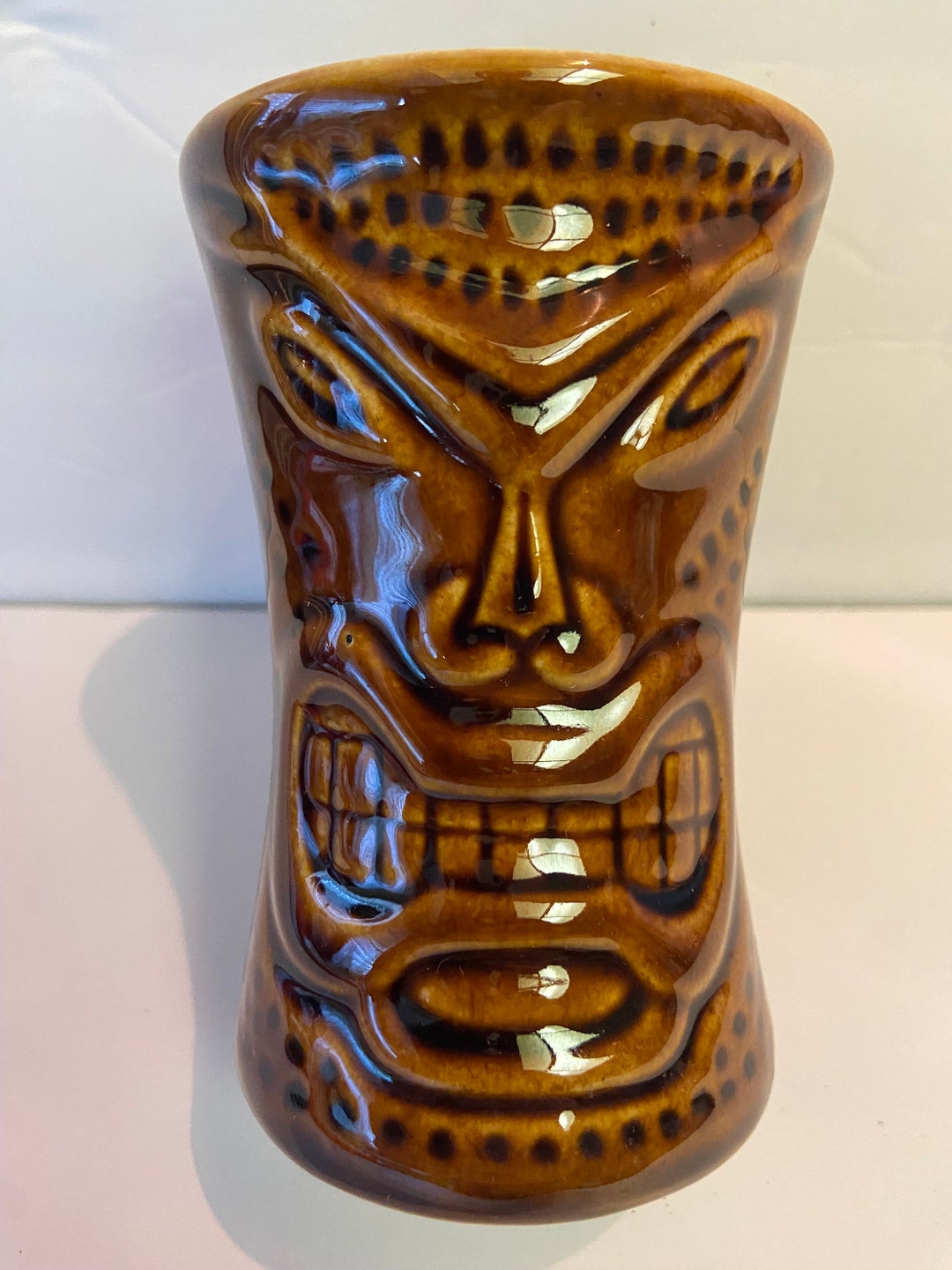 Vintage Daga Hawaii Maui Luluau Kihei Maui Tiki Pottery Tumbler/cup/mug ...