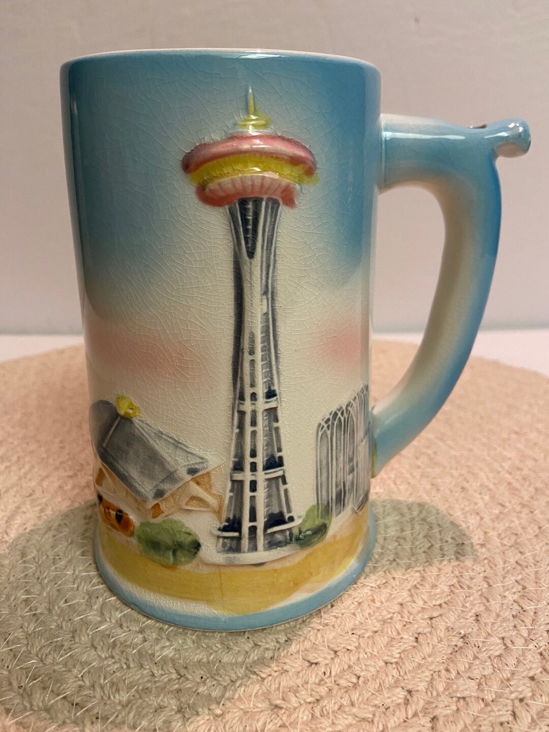 Vintage 1962 Seattle World's Fair Ceramis Whistle Stein/mug - Etsy
