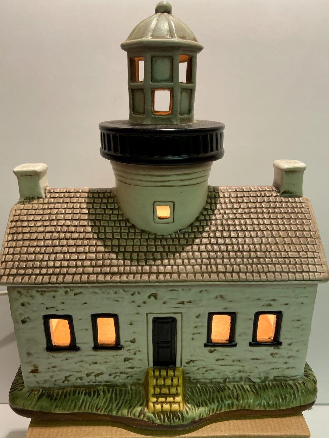 Lefton Hand Painted Vintage Old Point Lighthouse 1855 - Loma California ...