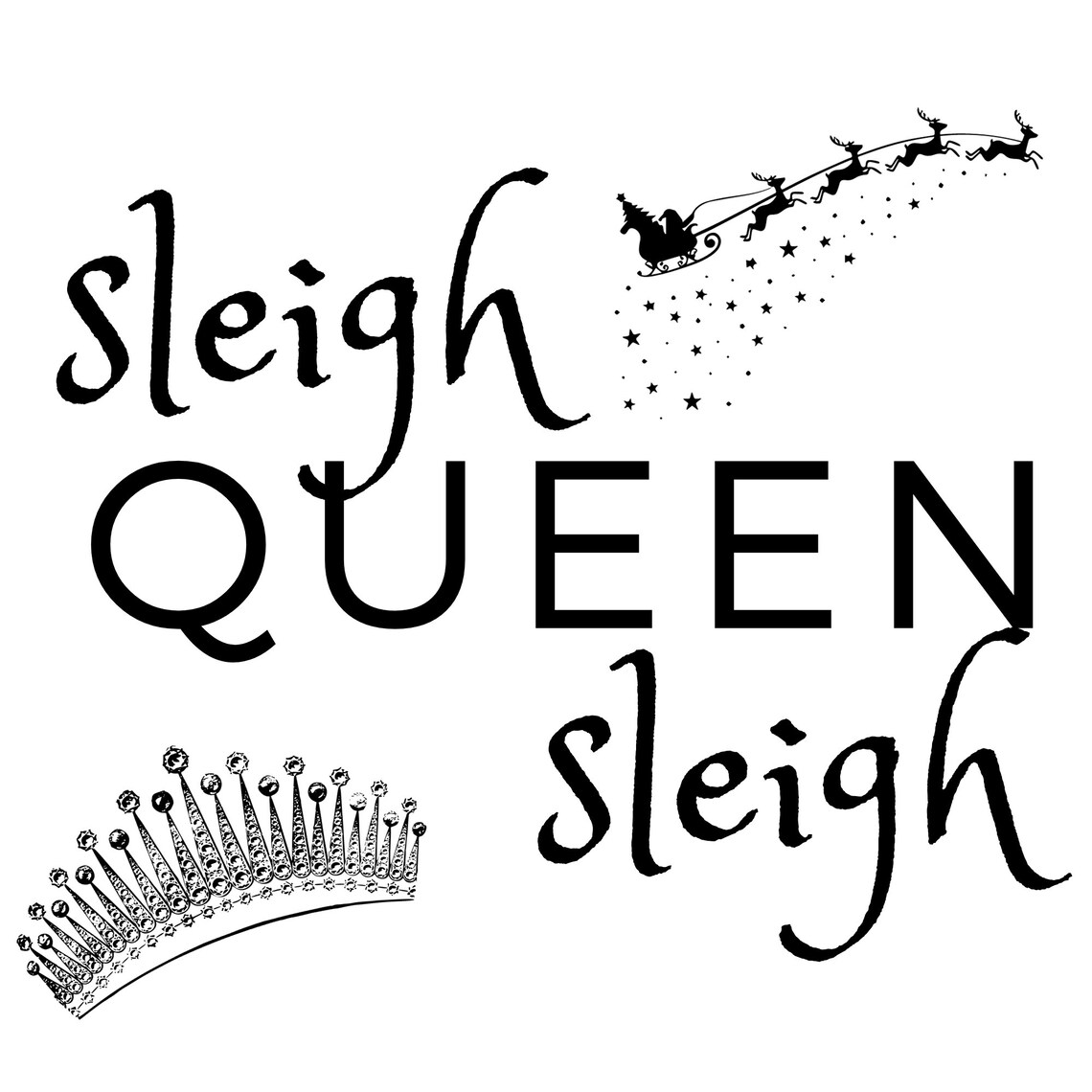Sleigh Queen Sleigh PNG Digital Download - Etsy
