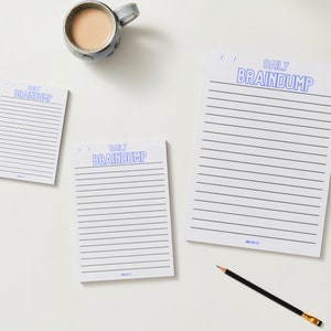 Digital Printable Notepad Designs X4 - Get All Your Thoughts Out After ...