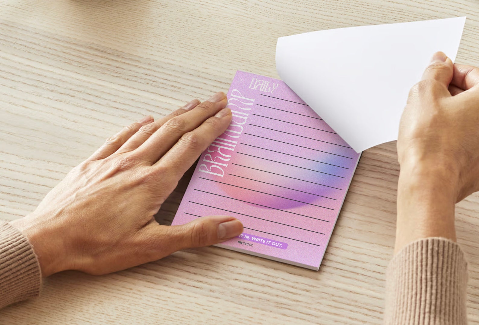 Digital Printable Notepad Designs X4 - Get All Your Thoughts Out After ...