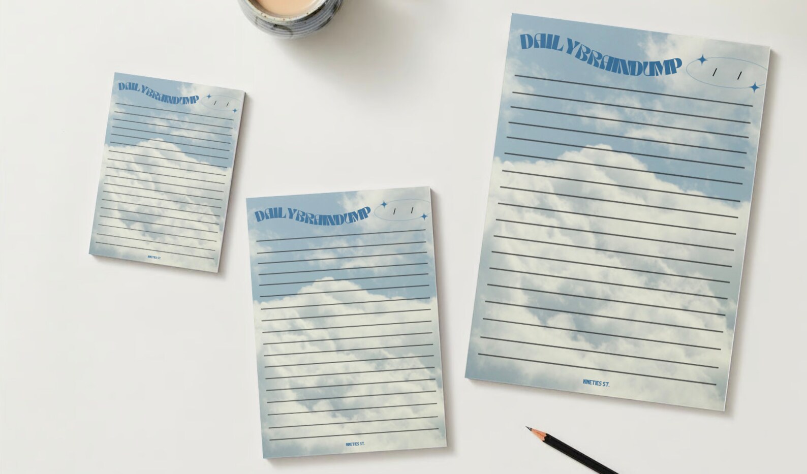 Digital Printable Notepad Designs X4 - Get All Your Thoughts Out After ...