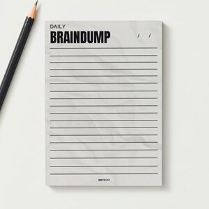 Digital Printable Notepad Designs X4 - Get All Your Thoughts Out After ...