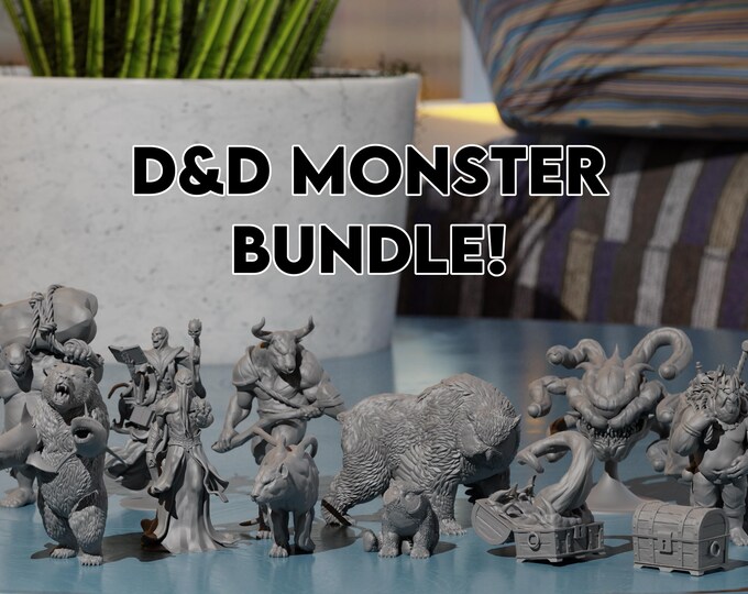 D&D MONSTER BUNDLE! Dungeons and Dragons Tabletop Miniatures | High ...
